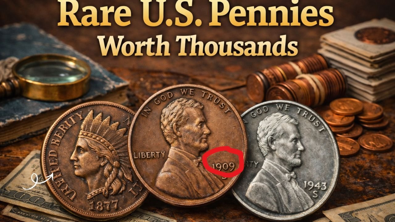 Rare U.S. Pennies Worth Thousands Found as Hidden Treasures in Dirty ...